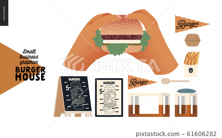 Burger house - small business graphics - - Stock Illustration [61606282 ...