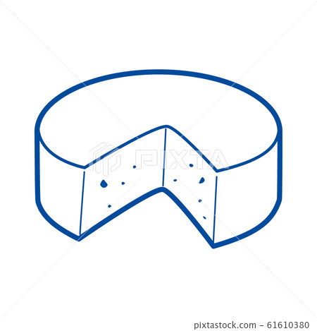 Illustration of a simple and cute Dutch cheese - Stock Illustration ...