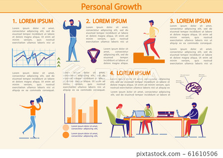 Personal Growth, Success Achievements Infographic. - Stock Illustration ...