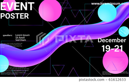 Event poster. Colorful elements. Vector. - Stock Illustration [61612633 ...