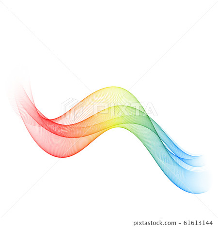 Abstract wave on white background. Vector... - Stock Illustration ...