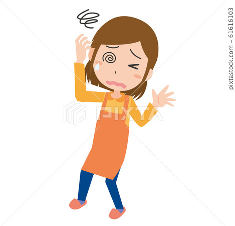 Female dizziness dizziness - Stock Illustration [61616103] - PIXTA