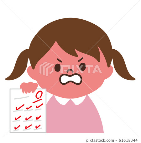 Little girl ① (test 0 points) - Stock Illustration [61618344] - PIXTA