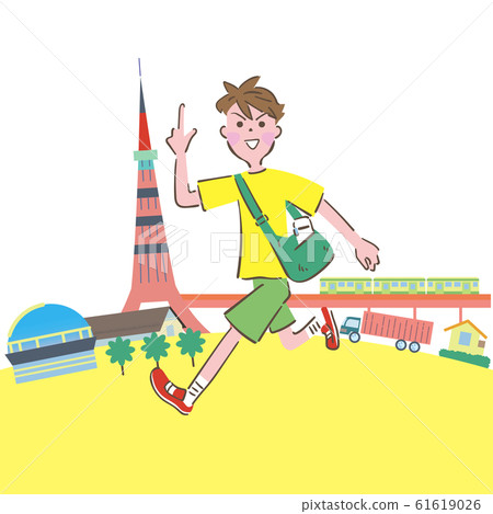 Fun going out illustration - Stock Illustration [61619026] - PIXTA
