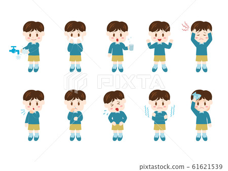 Boy: person, poor health and health care... - Stock Illustration ...