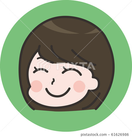 Faceless Smiling Woman-Face - Stock Illustration [61626986] - PIXTA