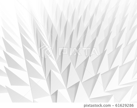 Sharp triangular structure relief pattern. 3d-插圖素材 [61629286] - PIXTA圖庫