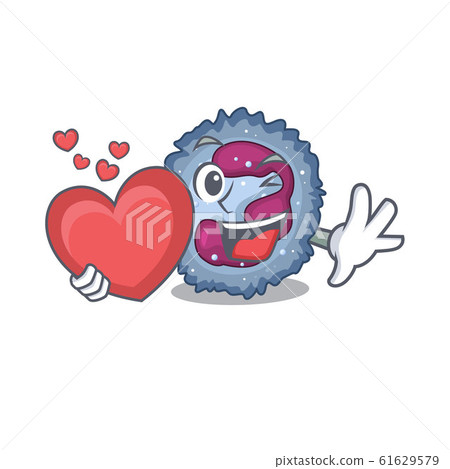 Funny Face neutrophil cell cartoon character... - Stock Illustration ...