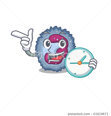 cartoon character style neutrophil cell having... - Stock Illustration ...