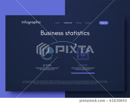 Vector graphics infographics with two options. - Stock Illustration ...