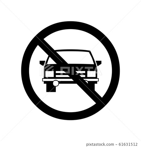 Black No pass symbol for banner, general design - Stock Illustration ...