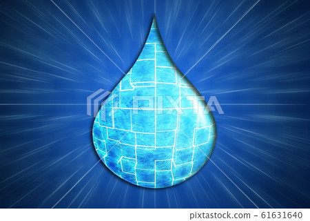 Teardrop-shaped image - Stock Illustration [61631640] - PIXTA