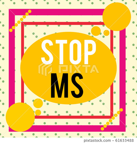 Writing note showing Stop Ms. Business photo - Stock Illustration ...