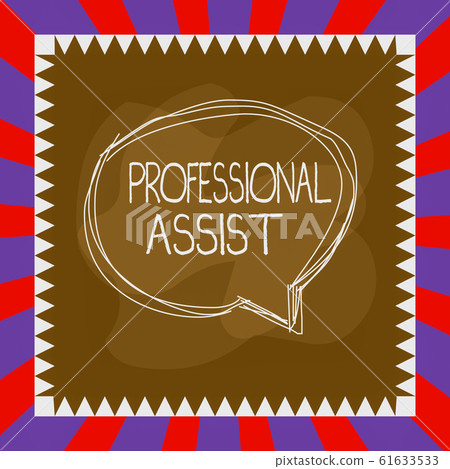 Handwriting text writing Professional Assist - Stock Illustration ...