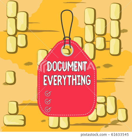 Word writing text Document Everything. Business - Stock Illustration ...