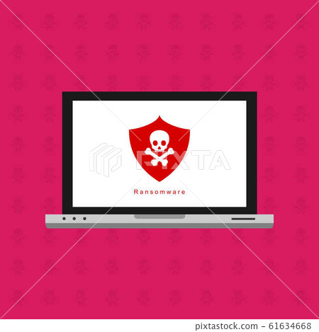 Computer Viruses Attack, Errors detected, Warning - Stock Illustration [61634668] - PIXTA