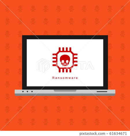 Computer Viruses Attack, Errors detected, Warning - Stock Illustration [61634671] - PIXTA