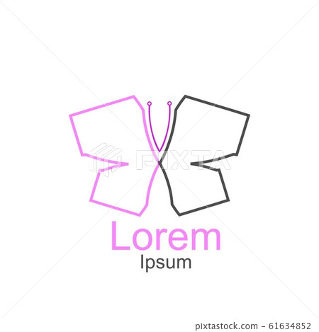 Creative Butterfly Concept Logo Design Template - Stock Illustration ...