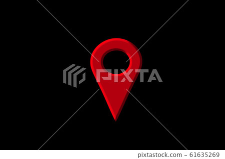 Map landmark. Map destination symbol - Stock Illustration [61635269 ...