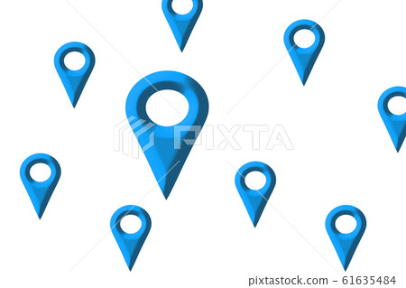 Map mark. Map destination. Map search location - Stock Illustration ...