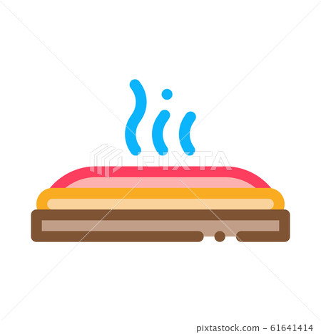 Hot Pizza Icon Vector Outline Illustration - Stock Illustration ...