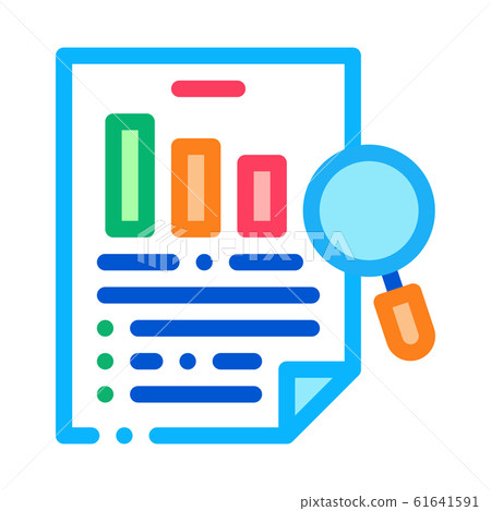 Research Document Icon Vector Outline Illustration - Stock Illustration ...