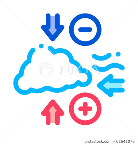 Air Pressure Icon Vector Outline Illustration - Stock Illustration ...