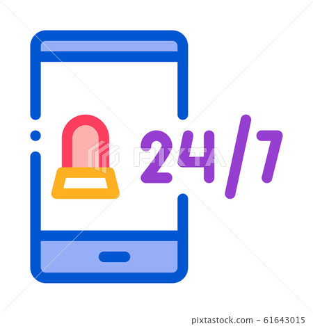 Mobile Service Icon Vector Outline Illustration-插圖素材 [61643015] - PIXTA圖庫