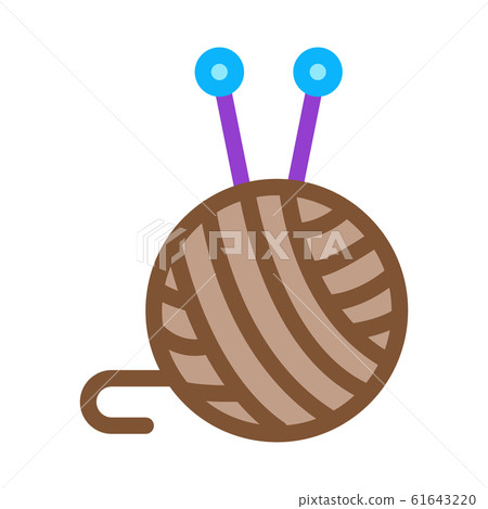 Ball Of Thread Icon Vector Outline Illustration - Stock Illustration ...