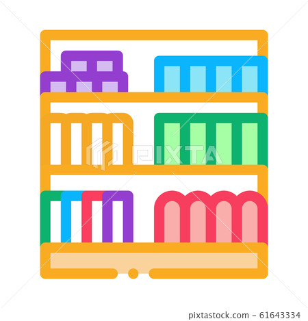 Shop Counter Icon Vector Outline Illustration - Stock Illustration ...