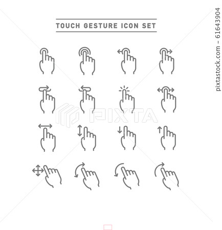 operate, touch, hand - Stock Illustration [61643904] - PIXTA