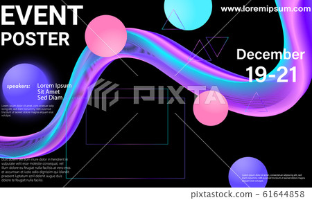 Event poster. Colorful elements. Vector. - Stock Illustration [61644858 ...