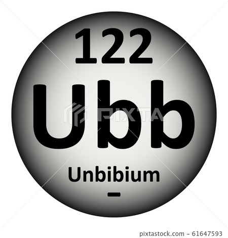 Periodic table element unbinilium icon. - Stock Illustration [61647593 ...