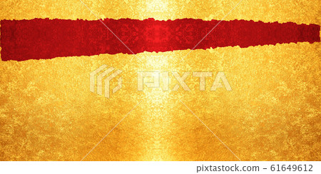 Red and gold torn paper - Stock Illustration [61649612] - PIXTA