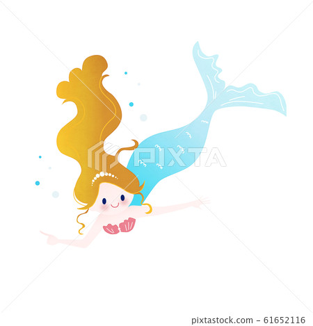 Mermaid pointing - Stock Illustration [61652116] - PIXTA