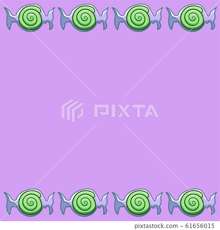Purple copy space with green swirled candies - Stock Illustration ...