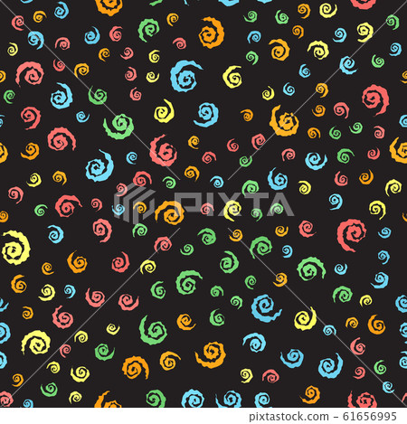Multicolor spiral pattern. Seamless vector vortex-插圖素材 [61656995] - PIXTA圖庫