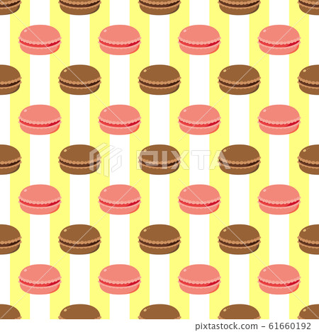 Macaron pattern illustration - Stock Illustration [61660192] - PIXTA