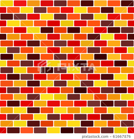 Brick rounded rectangle pattern. Seamless vector - Stock Illustration ...