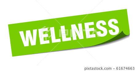 wellness sticker. wellness square sign. wellness. - Stock Illustration ...