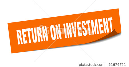 return on investment sticker. return on investment - Stock Illustration ...