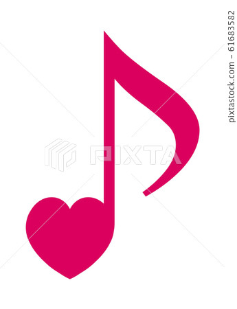 Heart shaped note - Stock Illustration [61683582] - PIXTA