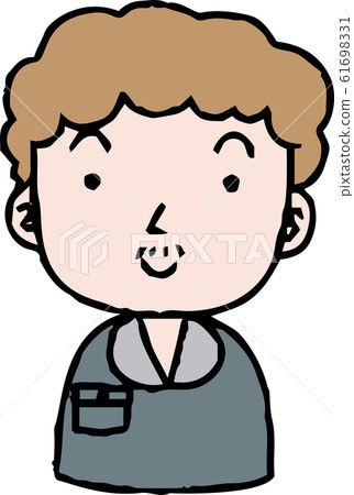 Various people one person hand painted... - Stock Illustration ...