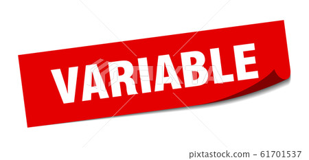 variable sticker. variable square sign. variable. - Stock Illustration ...