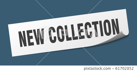 new collection sticker. new collection square - Stock Illustration ...