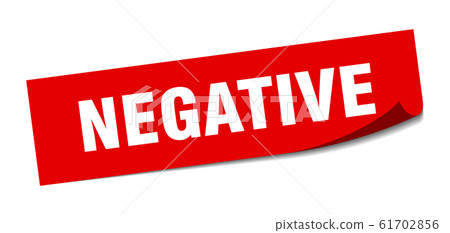 negative sticker. negative square sign. negative. - Stock Illustration ...