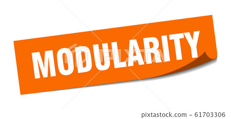 modularity sticker. modularity square sign. - Stock Illustration ...