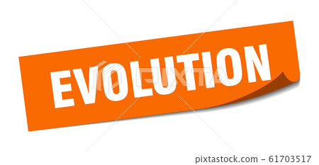 evolution sticker. evolution square sign. - Stock Illustration ...