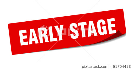 early stage sticker. early stage square sign. - Stock Illustration ...