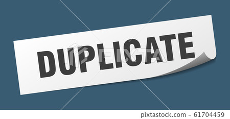 duplicate sticker. duplicate square sign. - Stock Illustration ...